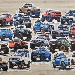 Cartoon Off-roader/overlander Car Sticker Pack of 20 Stickers. 4 Inches ...