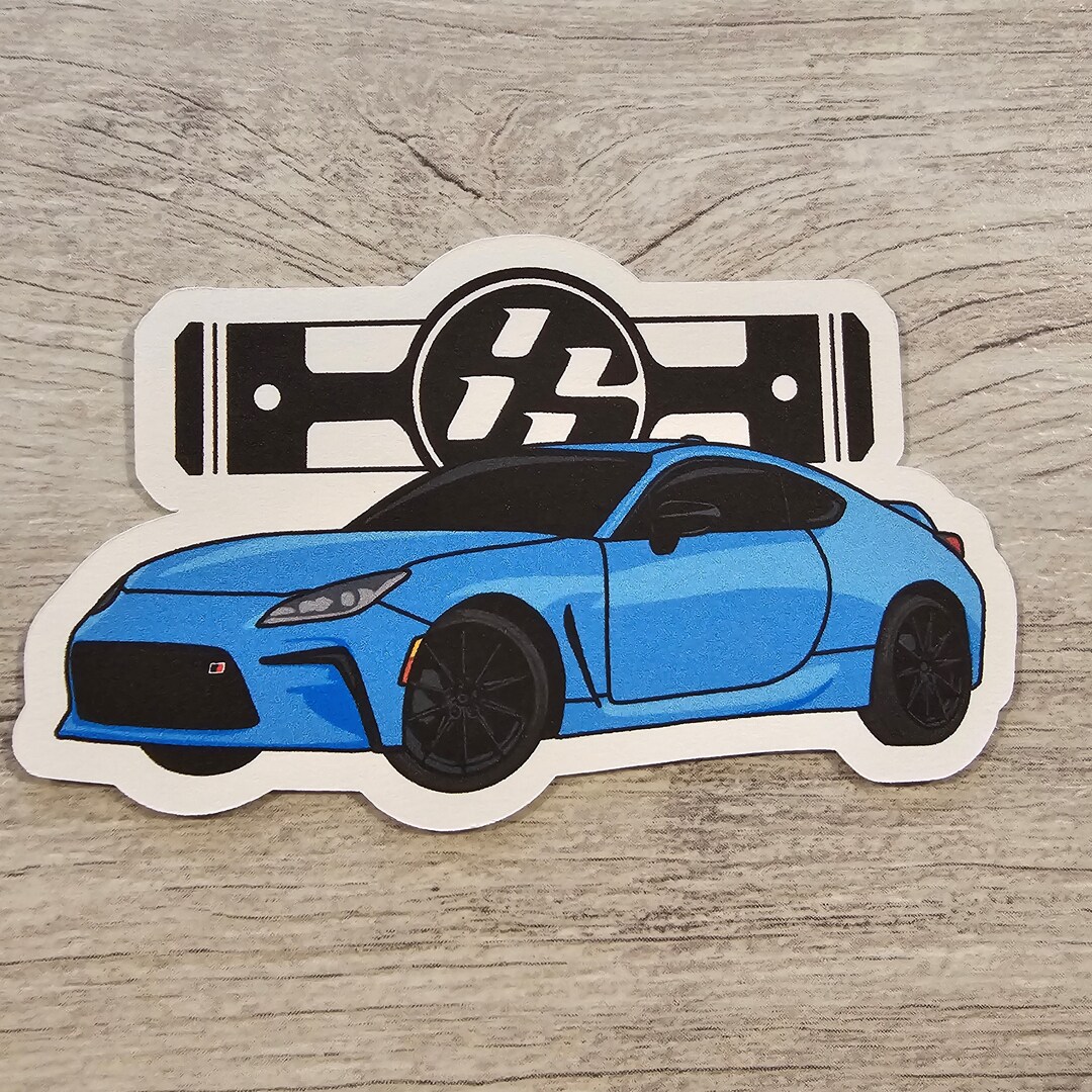 Hand Drawn Toyota GR86 Sticker 4 Inches. - Etsy
