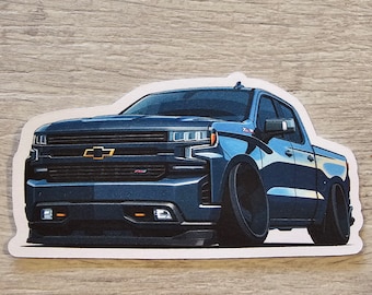 Chevy Silverado Lowered Sticker 4 Inches. - Etsy