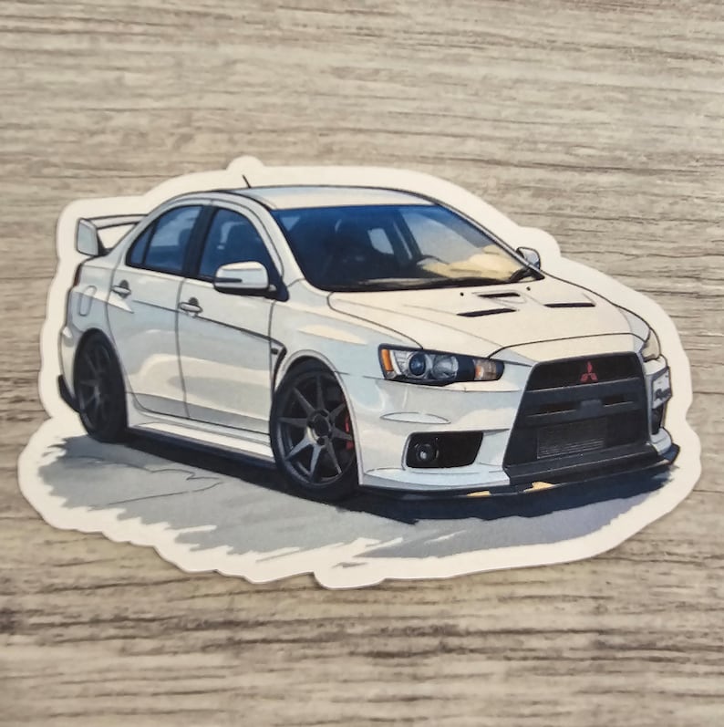 Mitsubishi Lancer Evolution Sticker 3 Inches. - Etsy