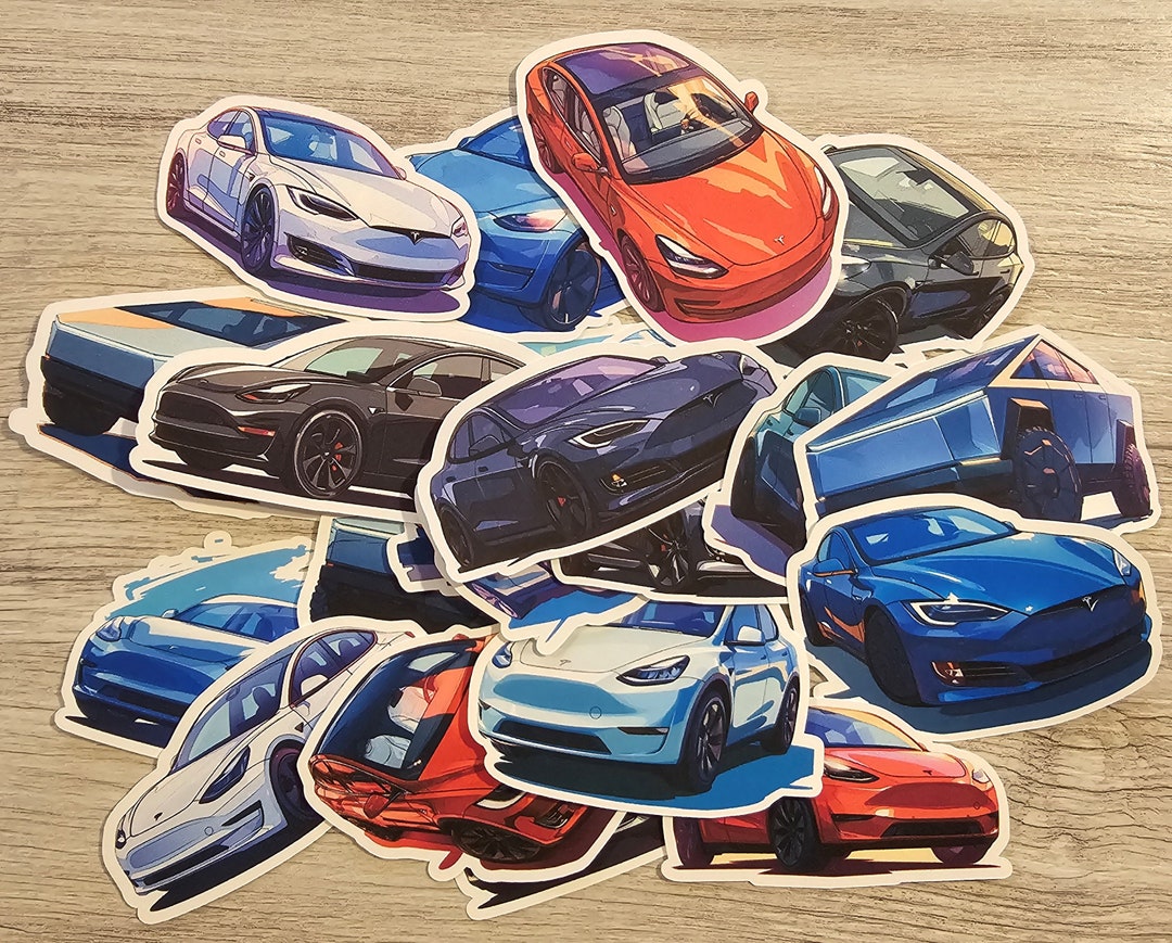 Cartoon Tesla Sticker Pack of 20 Stickers. ~2 Inches. - Etsy