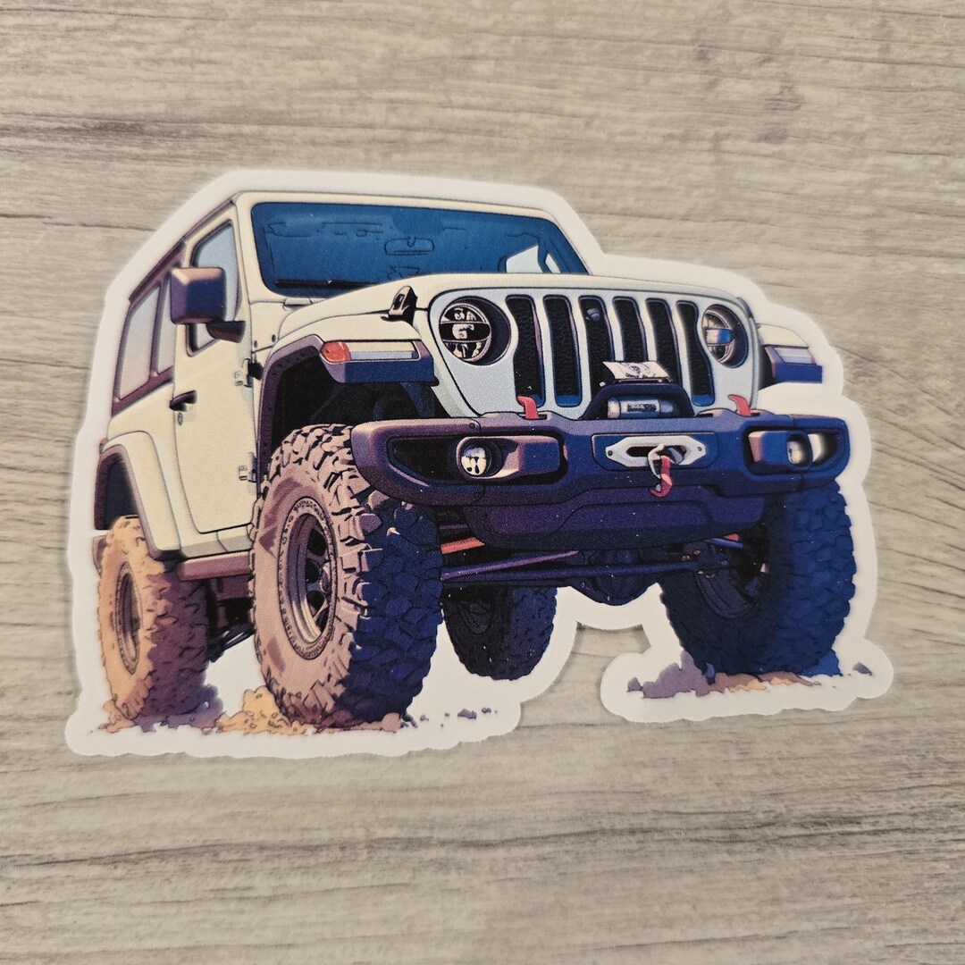 Jeep Wrangler off Roader Sticker 4 Inches. - Etsy