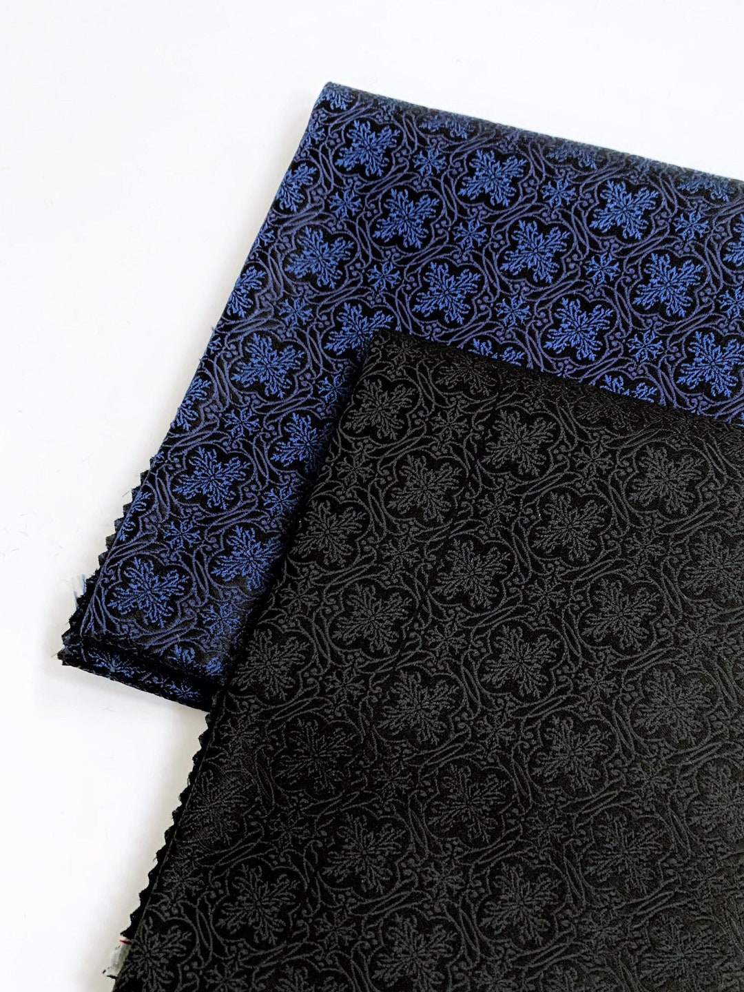 Arabesque | Silk Brocade Fabric by the Half Yard, 30" Wide | Geometric ...