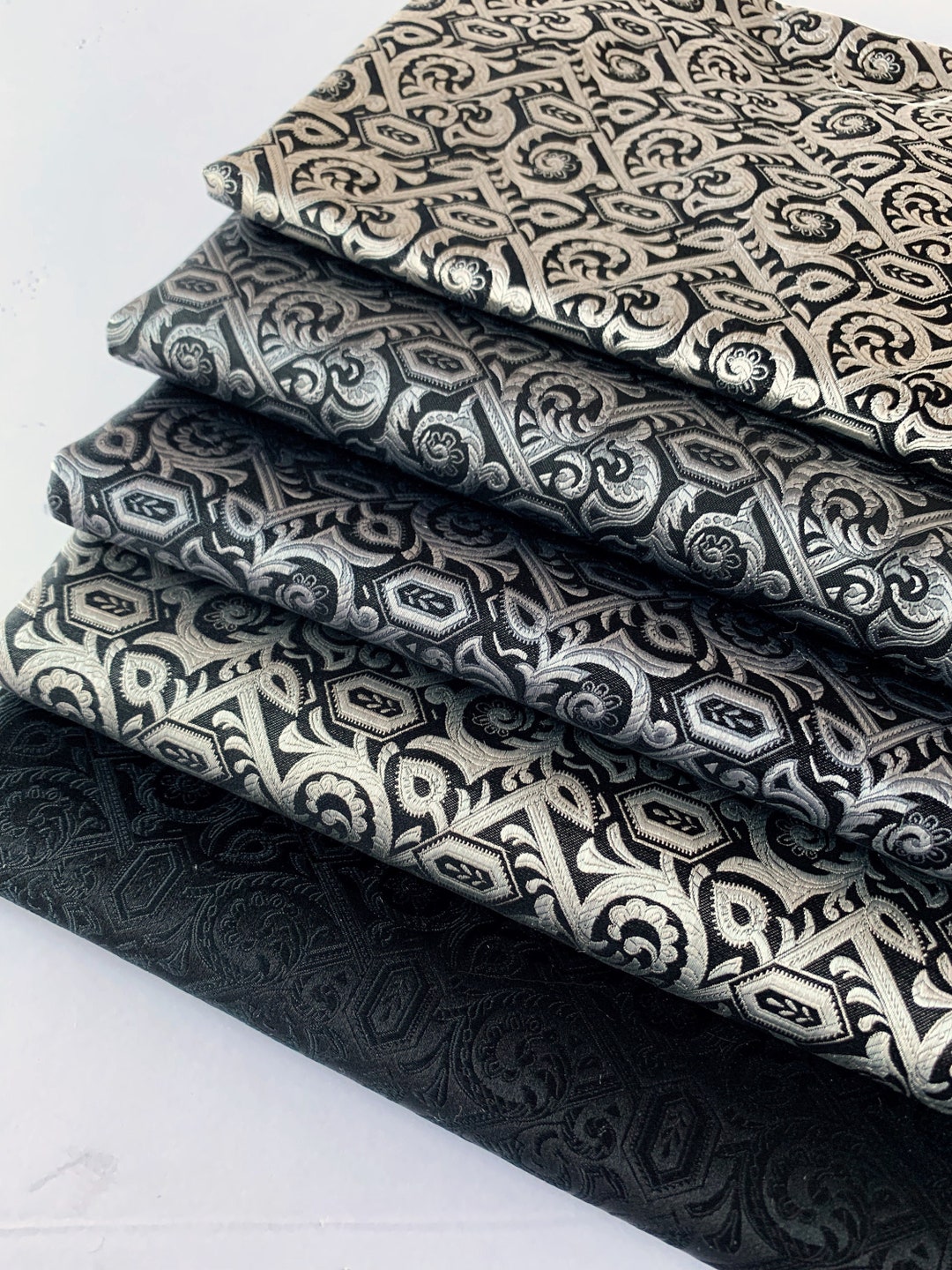 Cheval | Silk Brocade Fabric by the Half Yard, 55" Wide - Etsy