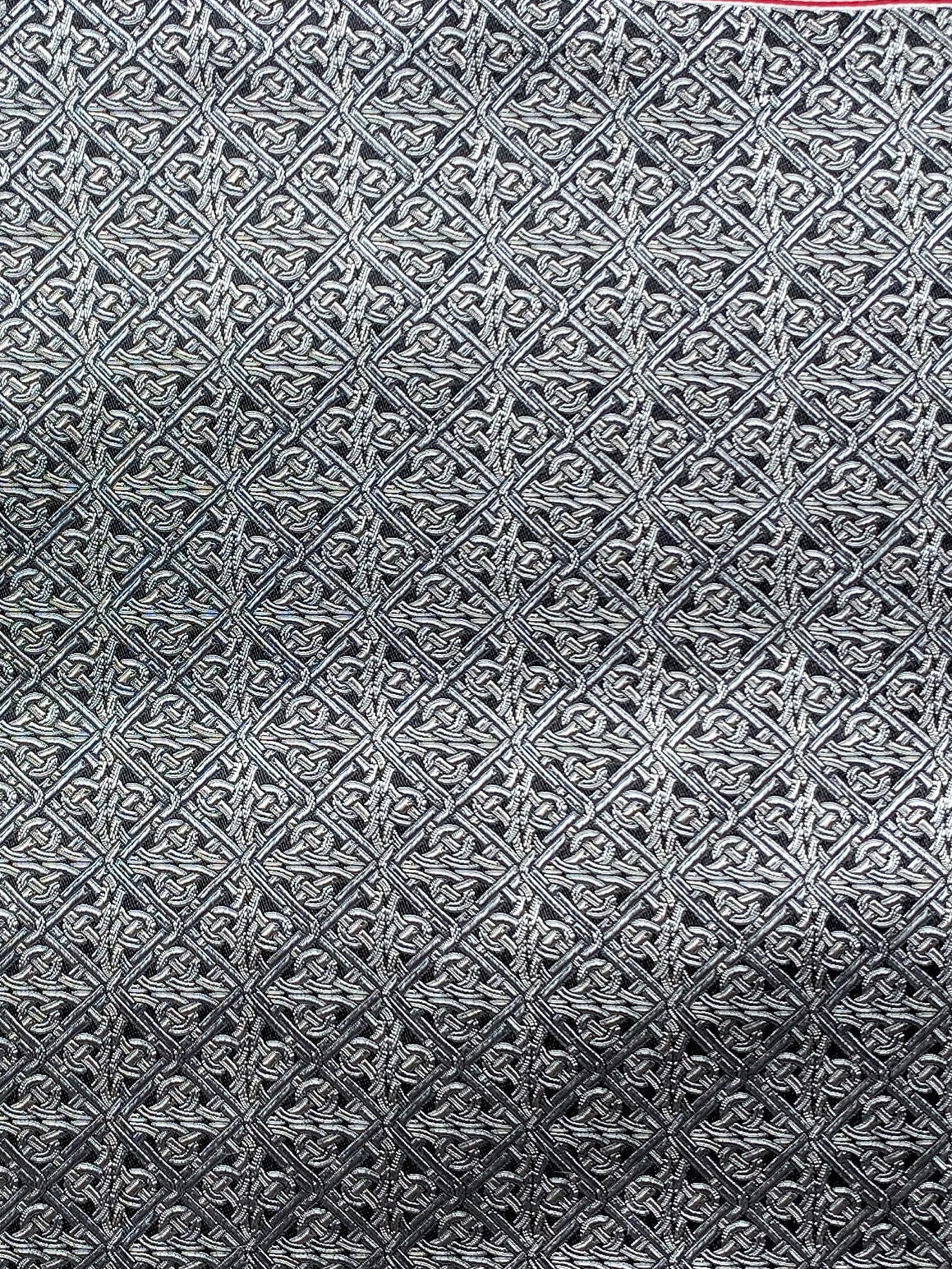 Celtic Knot | Silk Brocade Fabric by the Half Yard, 30" Wide ...