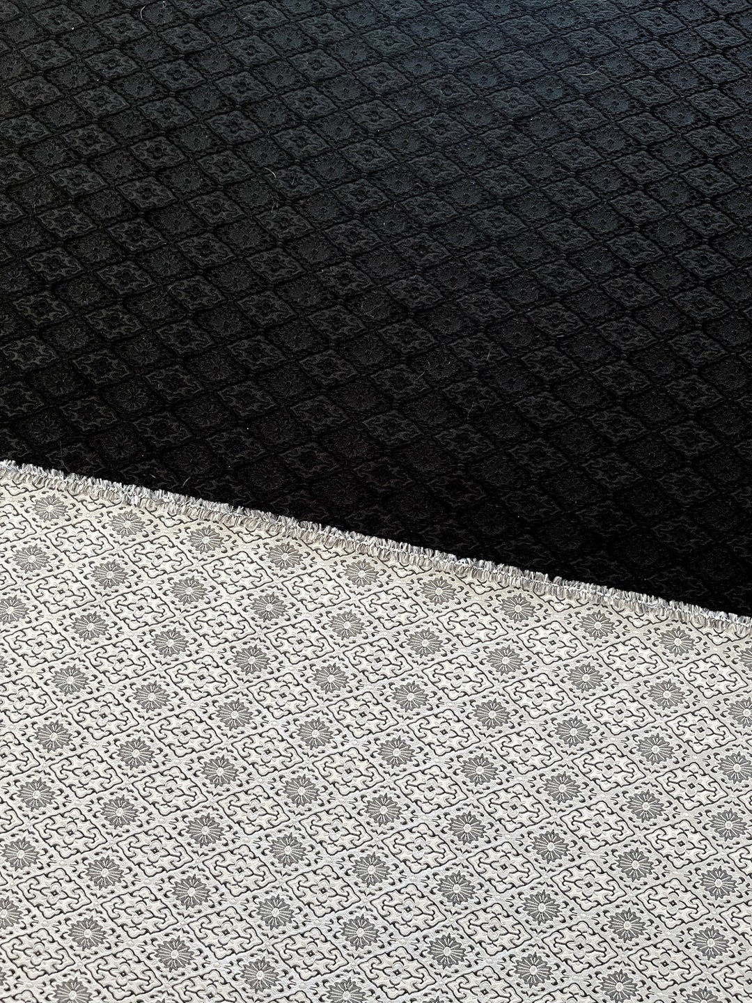 Domino | Silk Brocade Fabric by the Half Yard, 30", 38", or 50" Wide ...