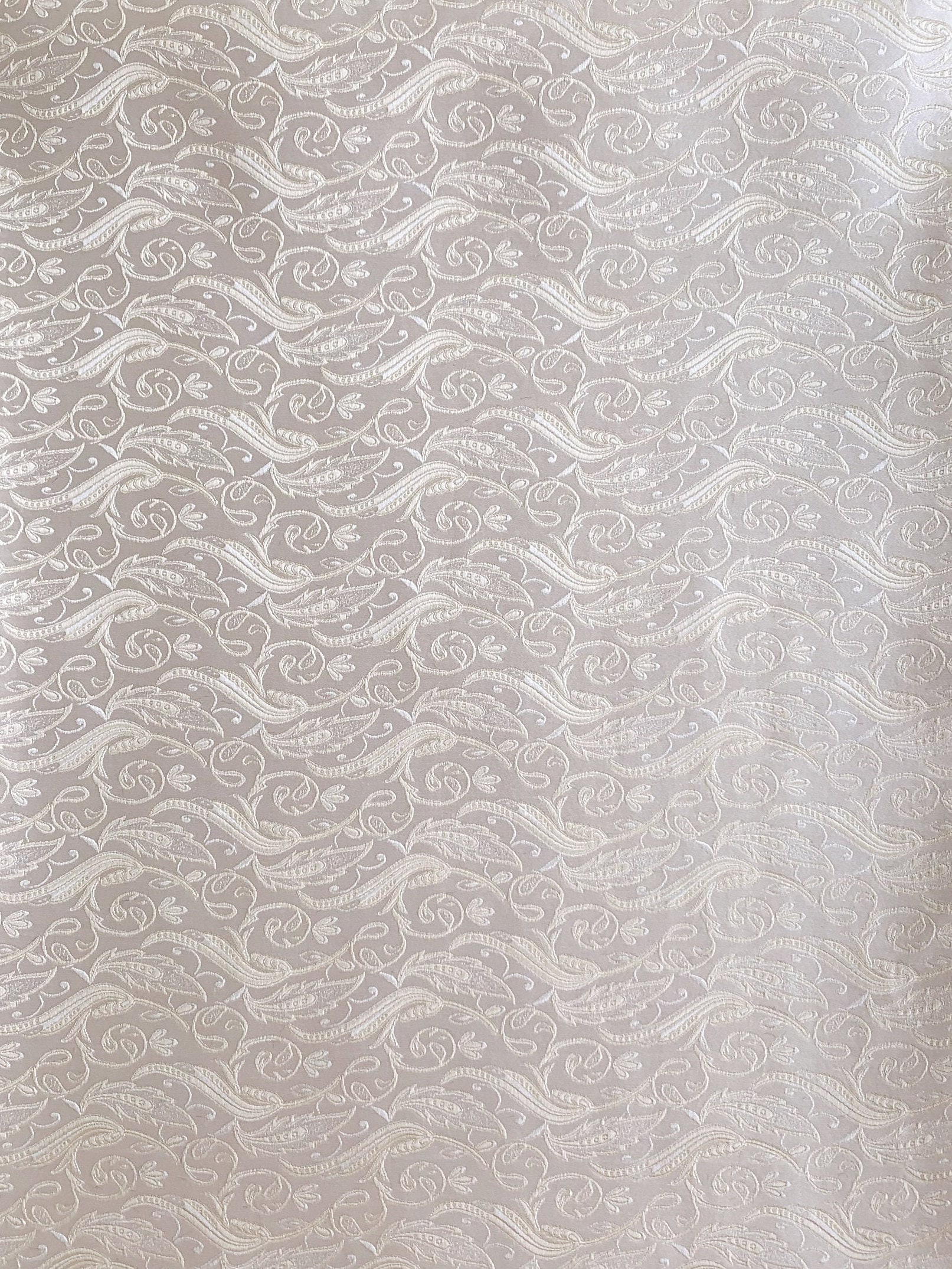 Spring Floral Silk Satin Brocade Fabric by the Half Yard - Etsy