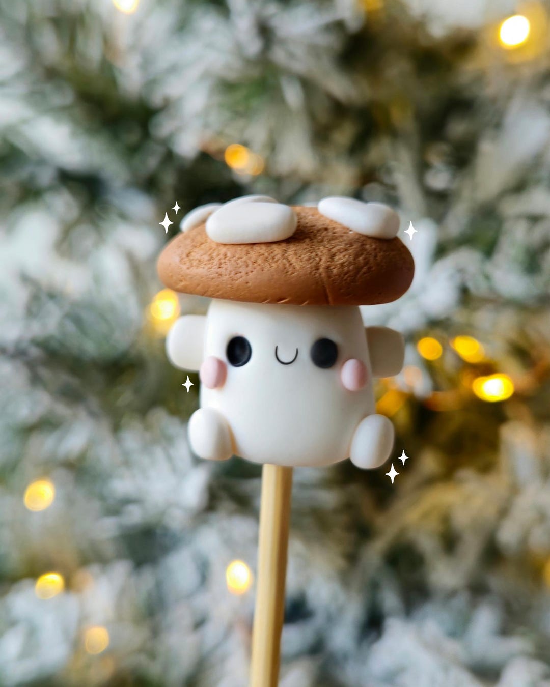 Gingerbread Hearts Mushroom, Keychain, Charm, Plant Pot Accessory ...