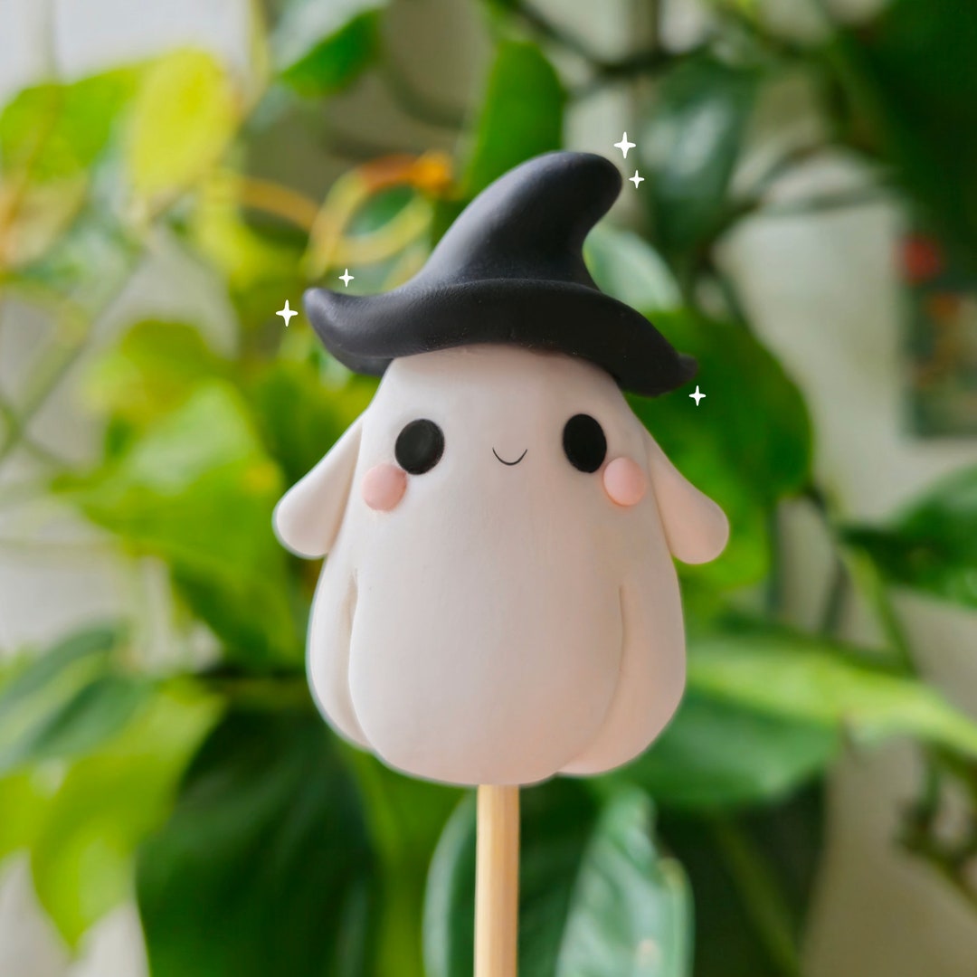 Witch Ghost Plant Pot Pal, Friend, Buddy, Figurine, Sculpture ...