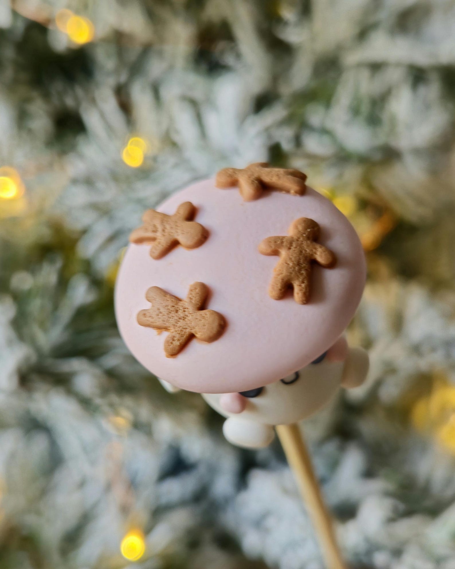Gingerbread Topped Mushroom, Keychain, Charm, Plant Pot Accessory ...
