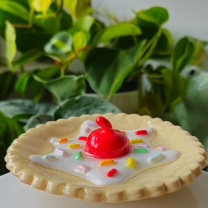 Birthday Cake Trinket Dish, Ring Tray, Clay Jewellery Storage, Handmade ...