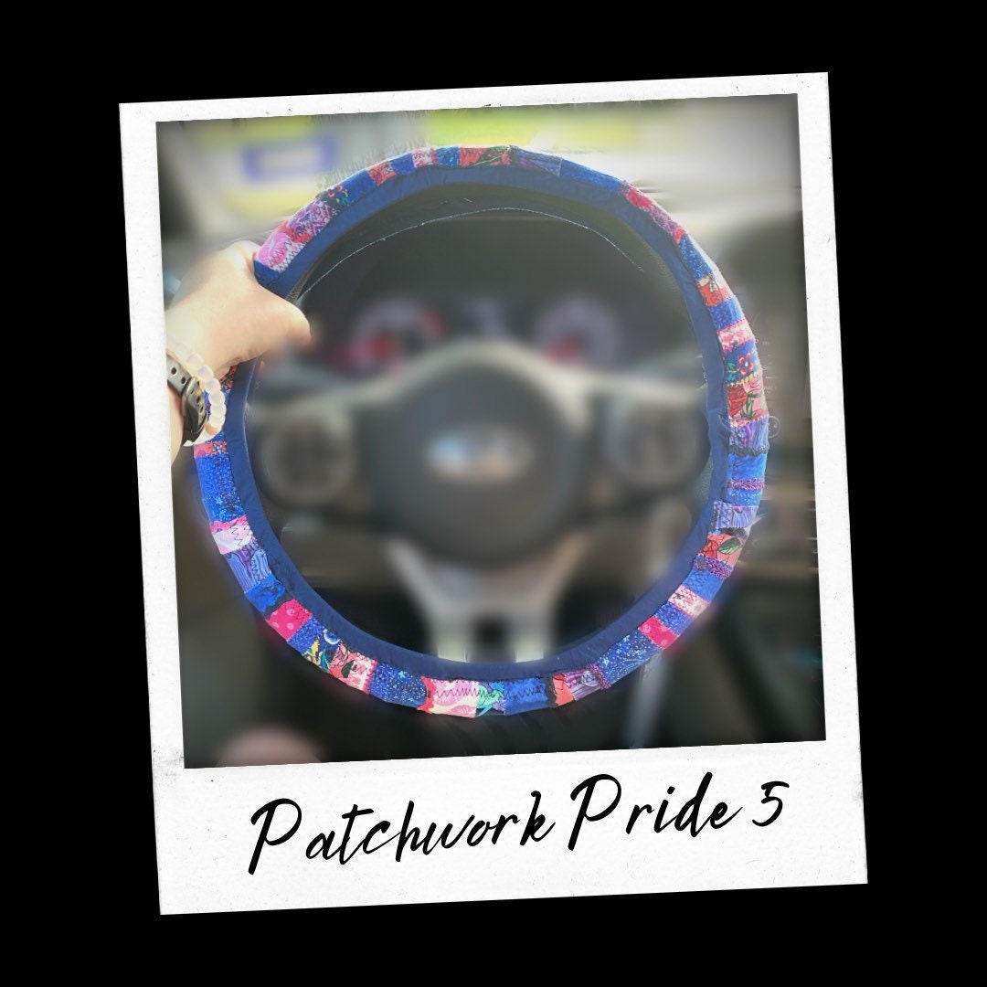 Patchwork Pride 5 Steering Wheel Cover - Etsy