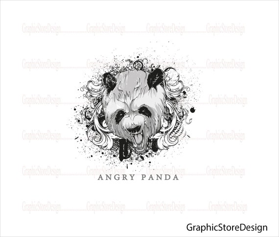 Angry Panda Svg Panda Svg Angry Panda Bear Svg Animal Svg - Etsy