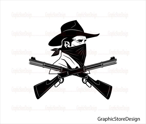 Cowboy Gun Silhouette