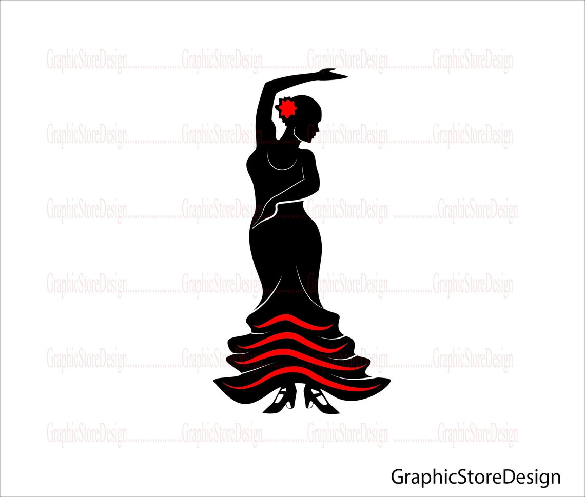 Flamenco Dancer Svg, Dancer Svg, Spanish Dancer Svg, Flamenco Svg ...
