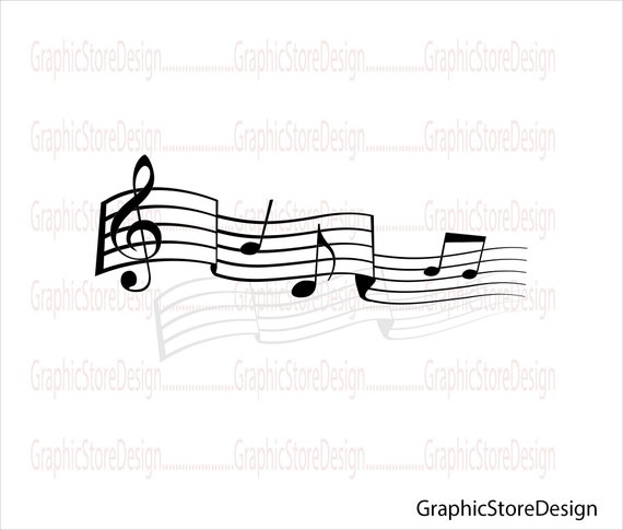 Musical Notes Svg Music Notes Music Keys Music Silhouette - Etsy