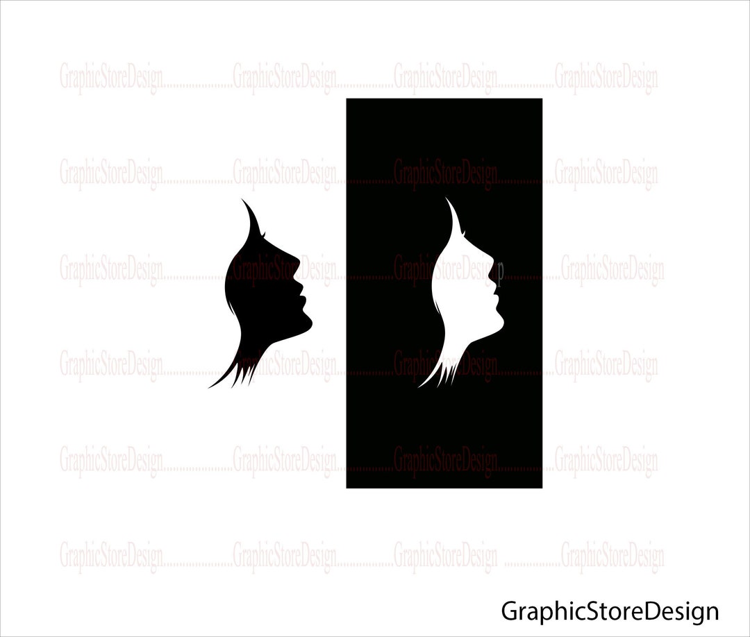 Abstract Woman Face, Side Profile Svg, Side Profile Silhouette, Woman ...