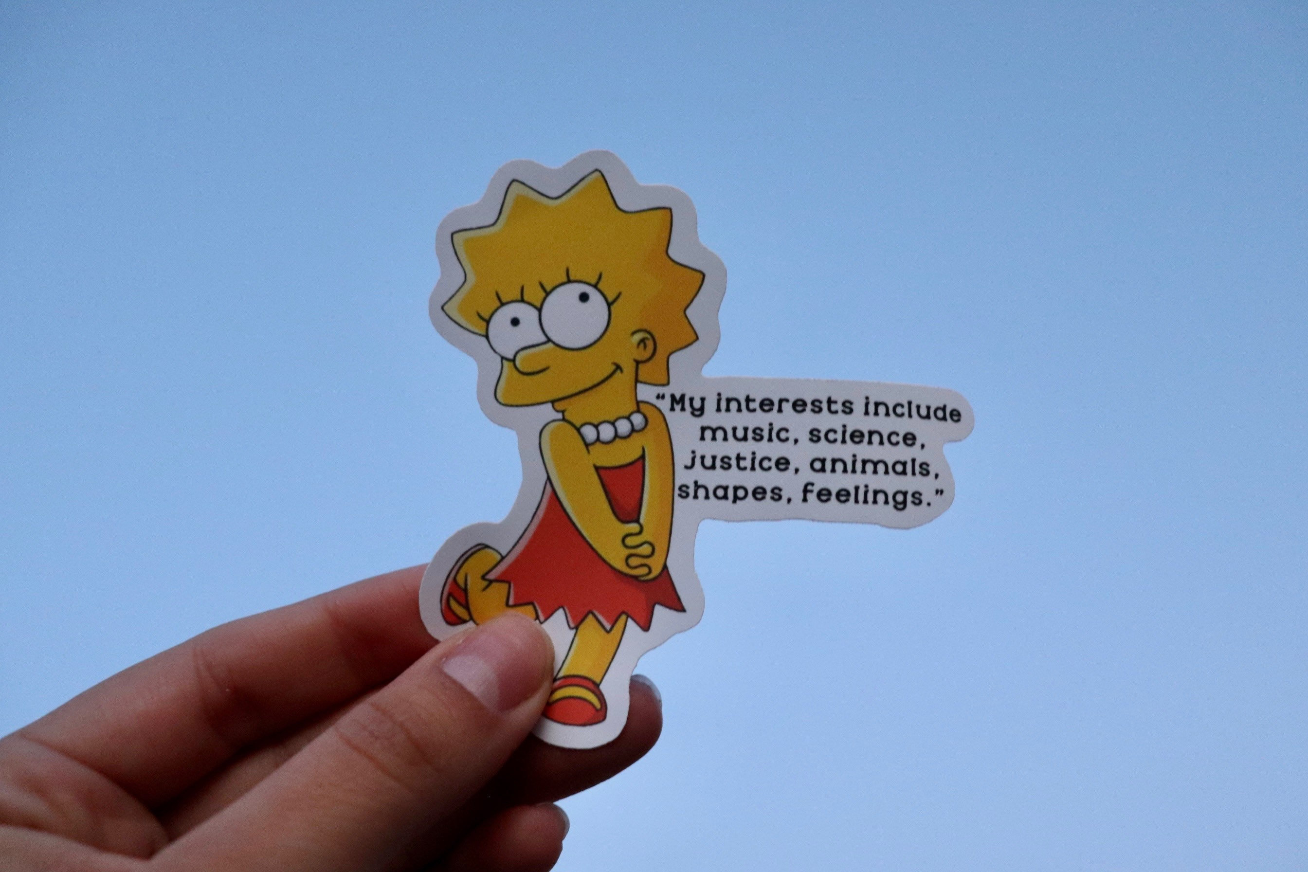 Lisa Simpson Sticker - Etsy
