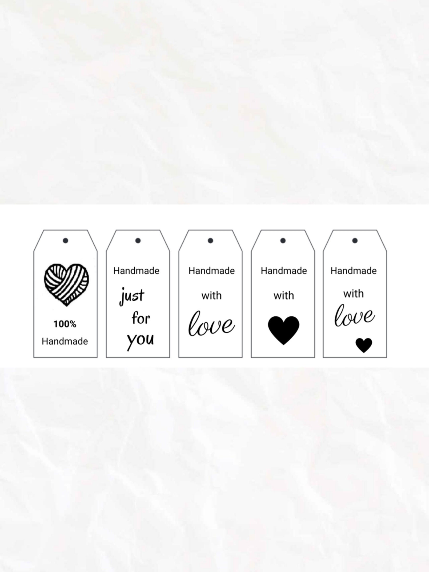 Printable Handmade With Love Tags -labels for Handmade Items - Etsy