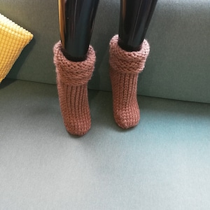 Loom Knitting Slippers Pattern for Round Looms - Etsy