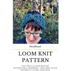 Loom Knitting - My First Headband - Pattern for Round Looms - Etsy