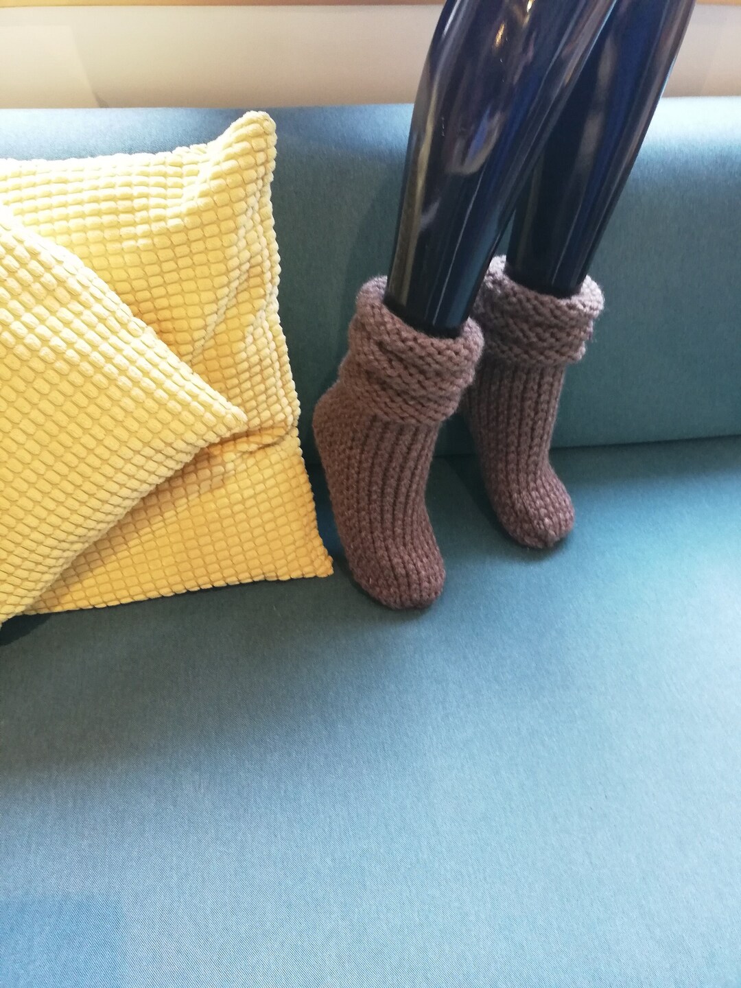 Loom Knitting Slippers Pattern for Round Looms - Etsy