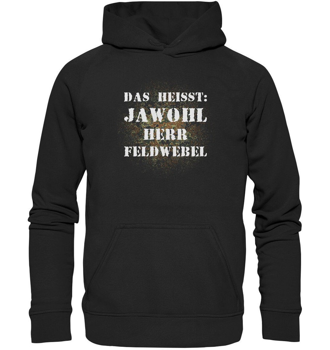 That Means Jawohl Herr Feldwebel Basic Unisex Hoodie - Etsy