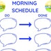 Visual Schedule Chart-daily Routine Chart-do DONE Move Chart-speech ...