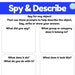 I Spy Work Sheets to Use With Trinkets and Mini Objects-i Spy Extension ...