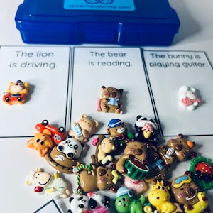 Verb Kit Language Task Box for VERBS Mini Objects Speech Therapy ...