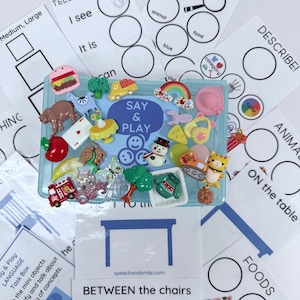 LANGUAGE Task Box With Mini Objects Speech Therapy Activity Box ...