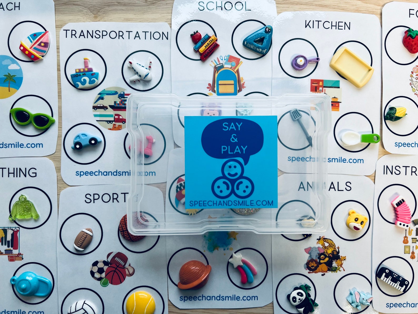 Sorting Task Box With Mini Objects-speech Therapy Activity - Etsy