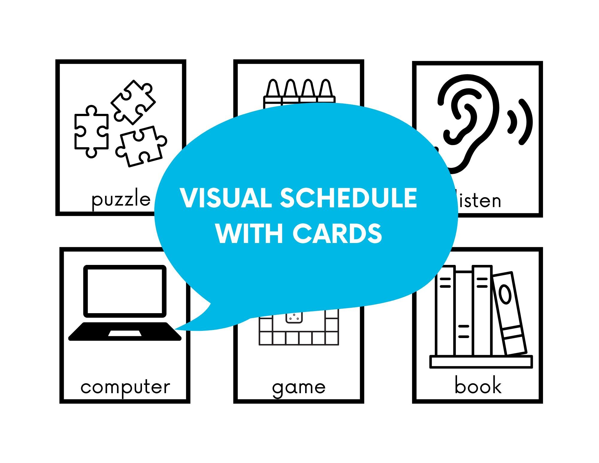 Visual Schedule Digital Download First Then Last Chart-speech Therapy ...