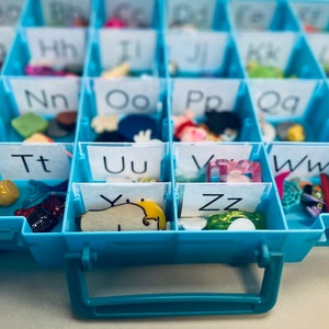 Alphabet Objects in Case Phonics Kit Digraphs Blends Montessori ...