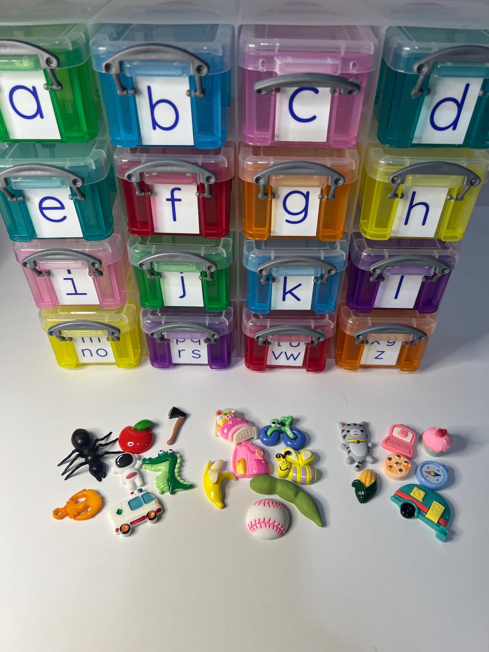 Alphabet Learning Kit: 7 Objects per Letter - Beginning Sounds, Mini ...