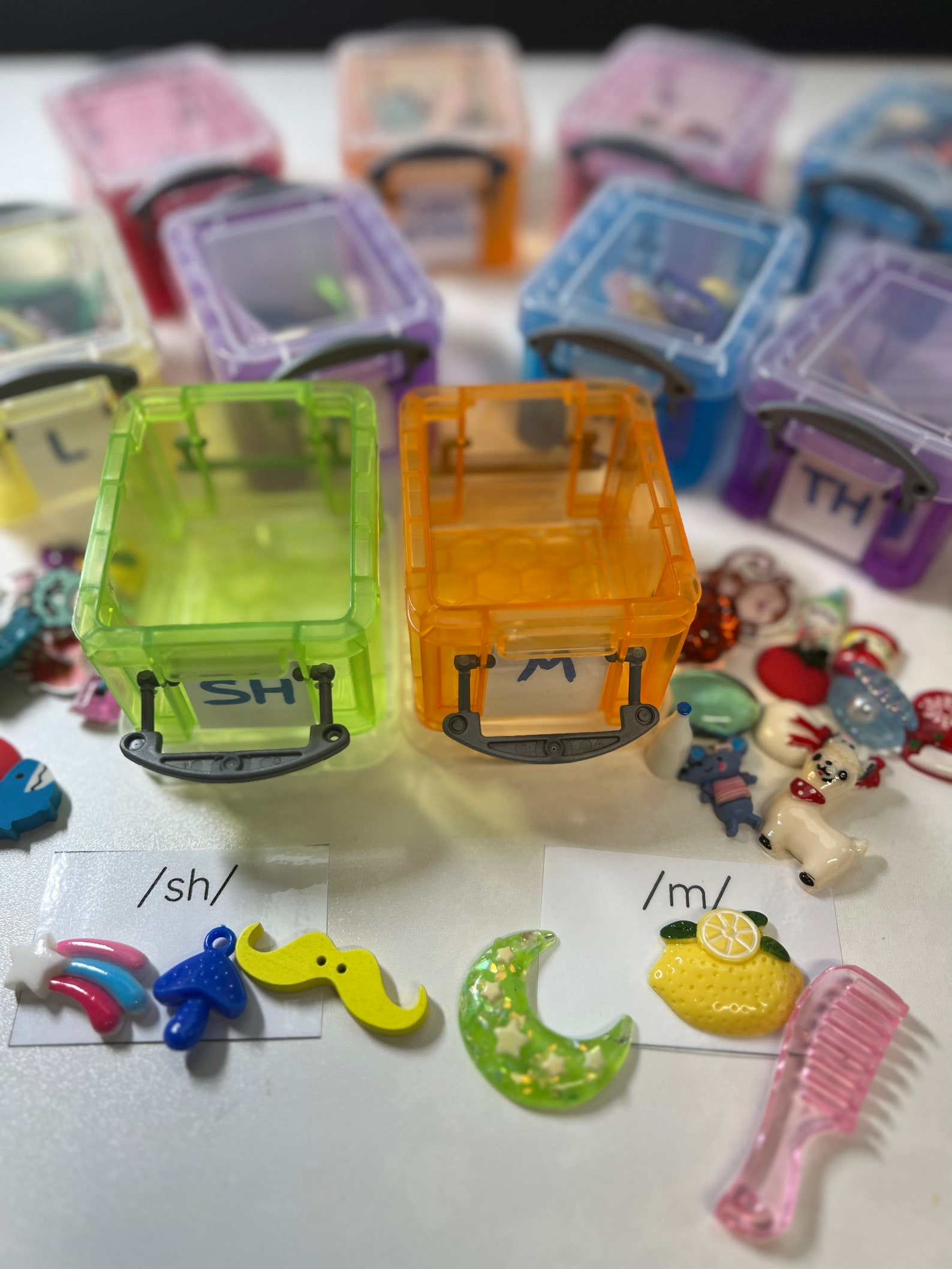 Speech Sound Mini Object Boxes INDIVIDUAL Box Trinkets for Articulation ...