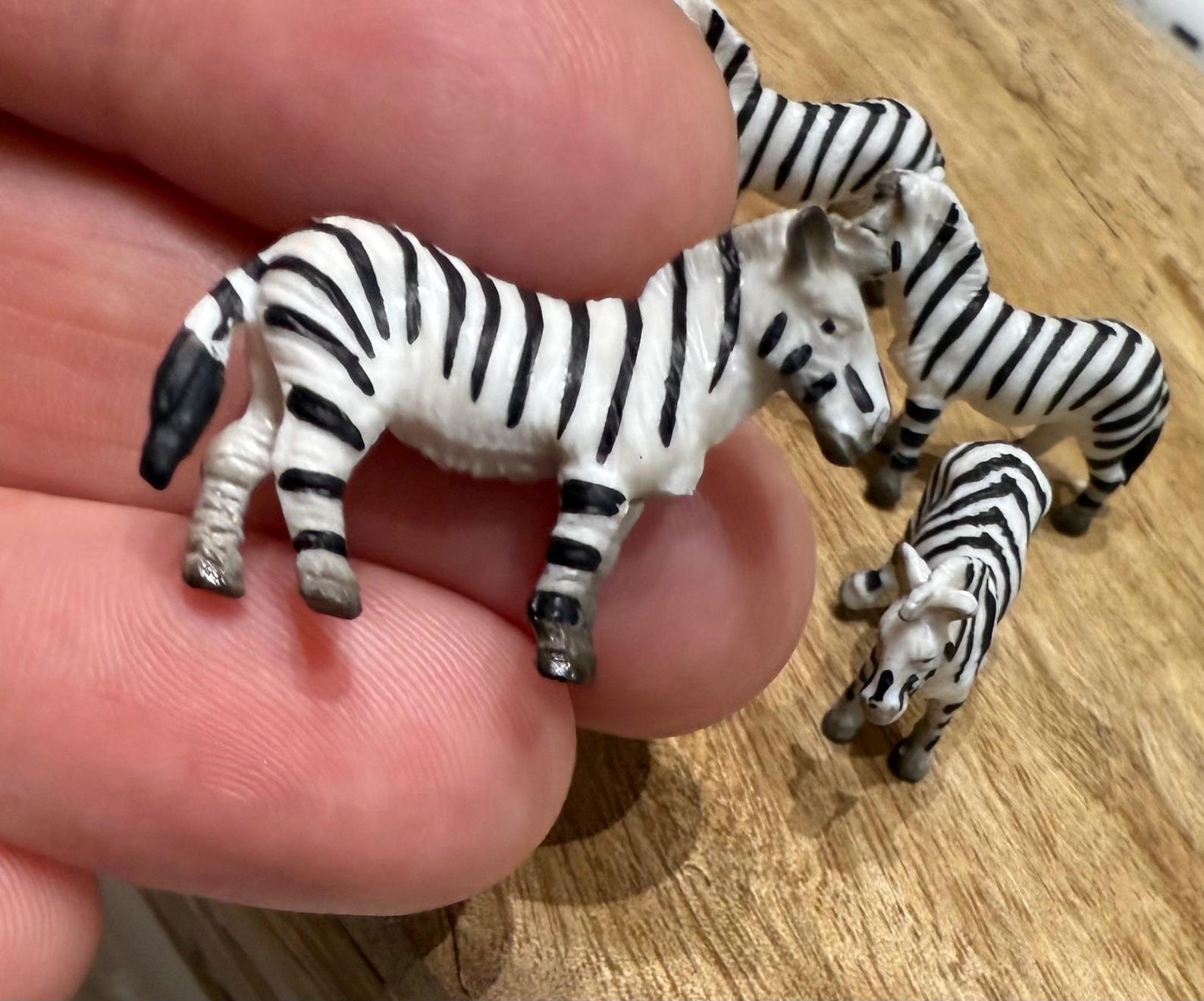 Miniature Zebra Figurine – Tiny Animal for Dollhouse, Fairy Garden ...