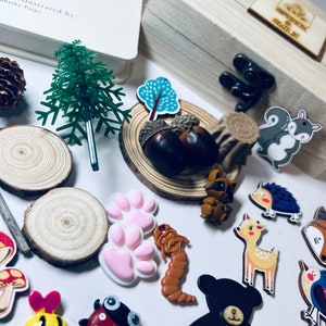 Story Kit Forest Book and Objects-miniature Forest Trinkets Speech ...