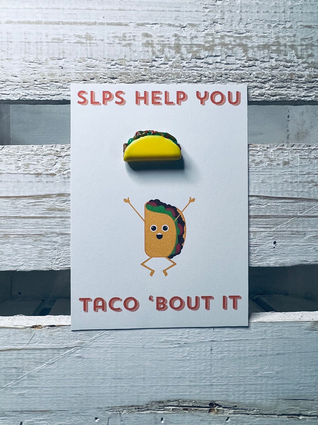 Miniature TACO Card Positivity Card Gift Cards Handmade Card With a ...