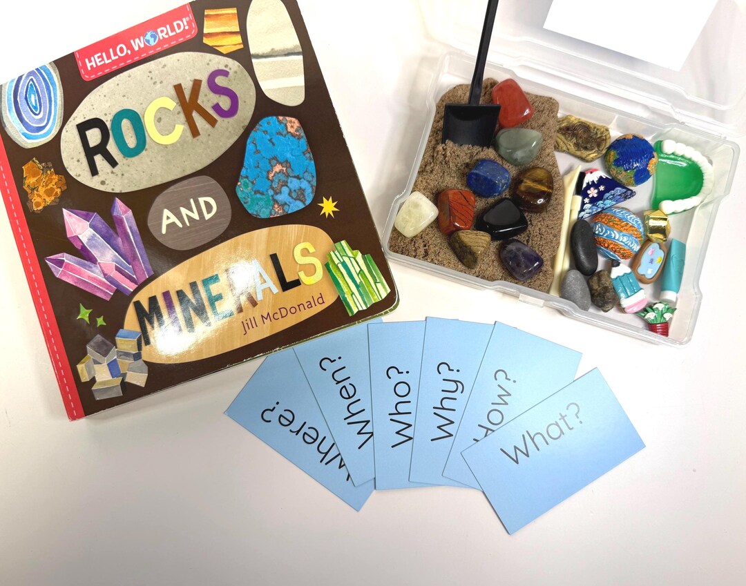 Rocks Minerals Book Gemstones, Kinetic Sand, Mini Objects for Story ...