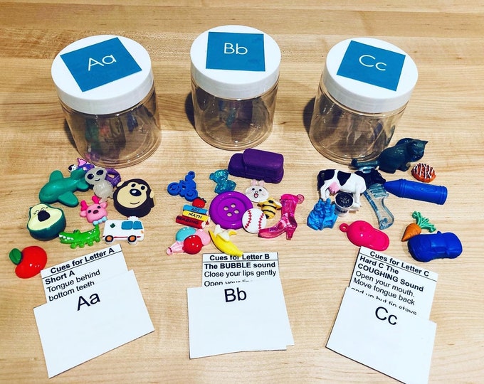 Alphabet Objects With Storage-alphabet Sound Objects-speech Therapy ...