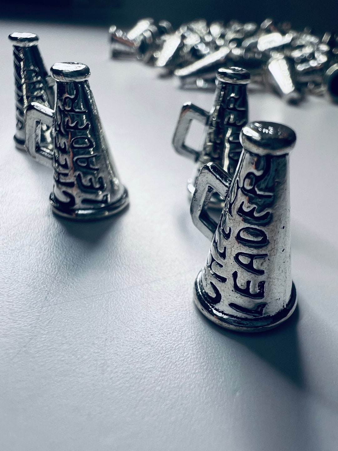 Silver Megaphone Charm-miniature Megaphone Trinket-dollhouse Miniature ...