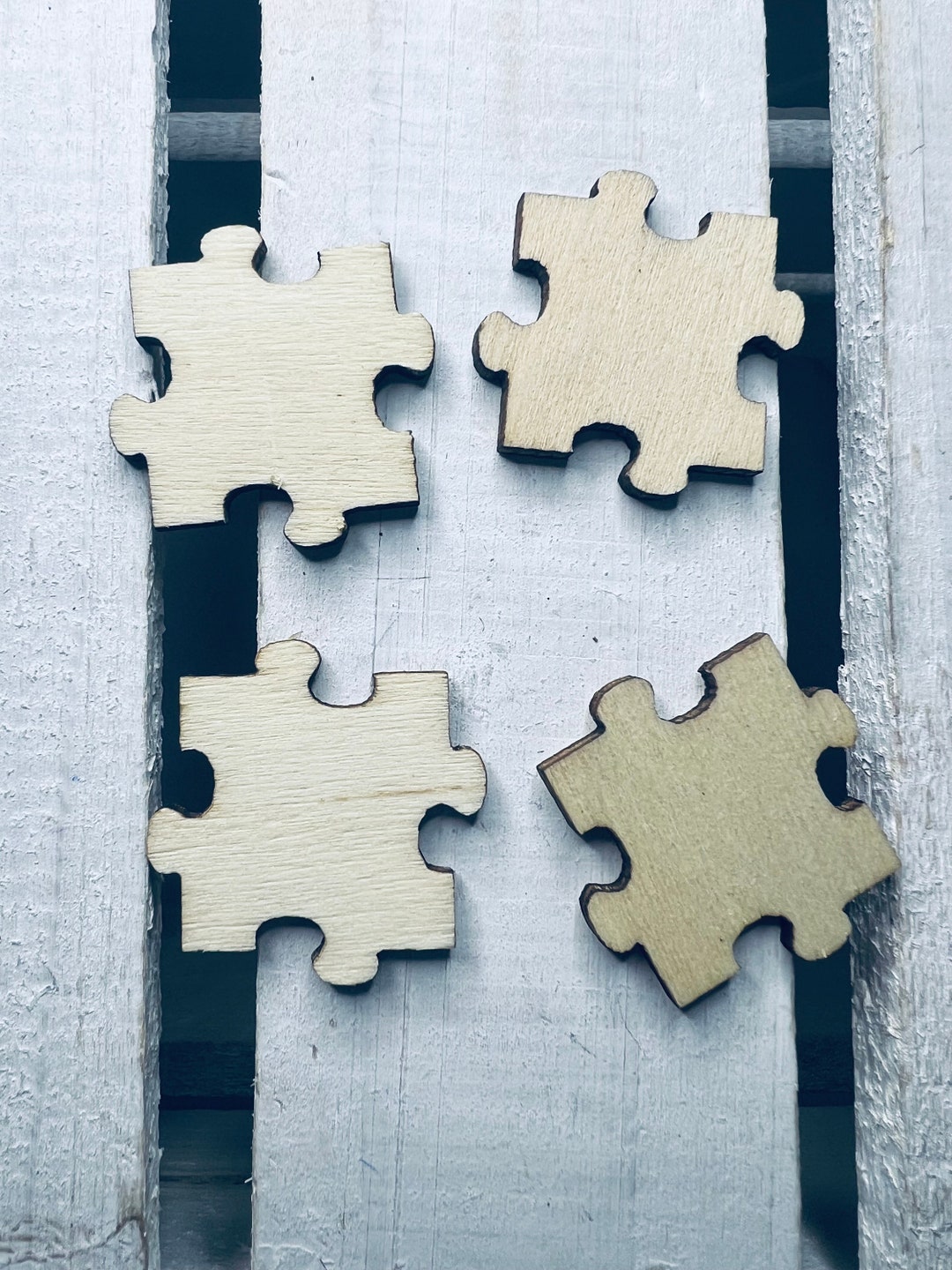 Wood Cut PUZZLE Pieces Speech Therapy Mini Objects Unfinished Wood ...