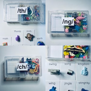 Speech Therapy Mini Objects Set of Trinkets With Cards PICK YOUR SOUND ...