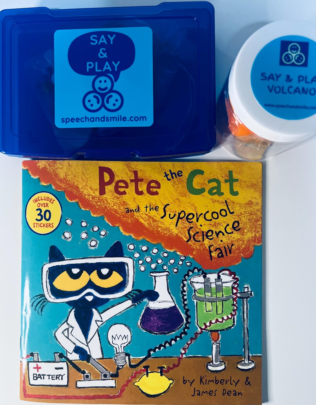 Pete the Cat Book and Story Speech Therapy Mini Objects Pete Cat ...