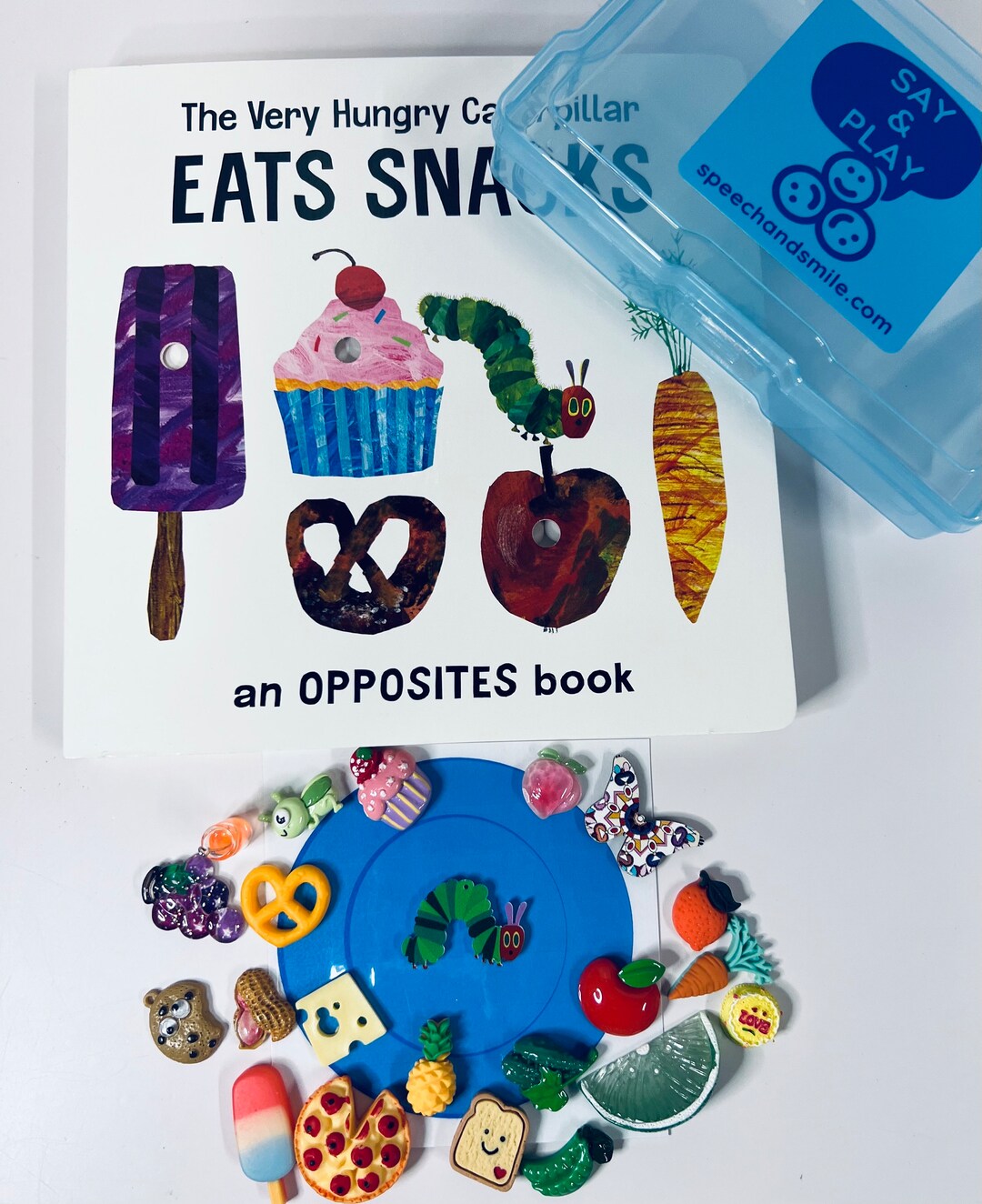 Very Hungry Caterpillar Eats Snacks Book and Story Kit Object Speech ...