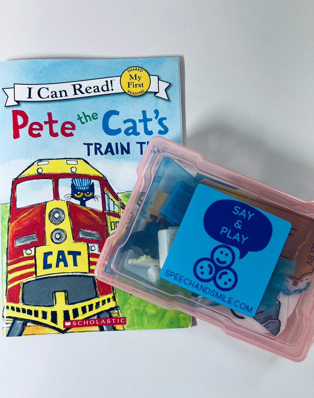 Pete the Cat Story Kit-pete the Cats Train Trip-speech - Etsy