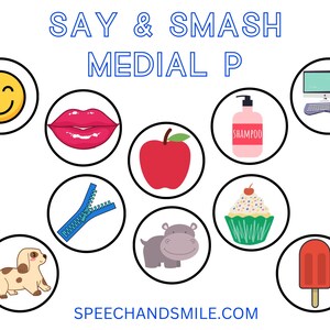 P Sound Smash Mat for Play Dough-printable Speech Therapy Materials ...