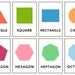 SHAPES Sort Mat Printable Shape Sorting Digital Download Preschool ...