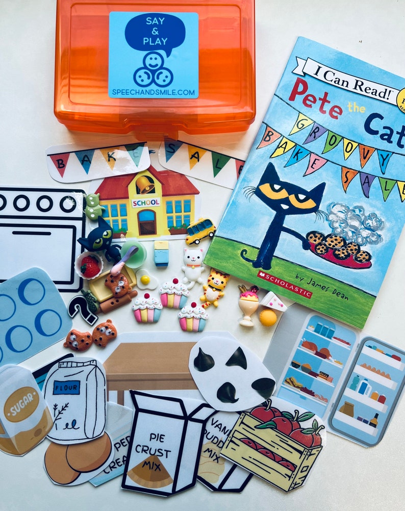 Story Kit-pete the Cat STORY PROPS Pete the Cat Groovy Bake - Etsy
